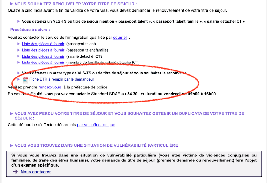 How I renewed my VLS-TS: VPF titre de séjour - A Buckeye in Paris