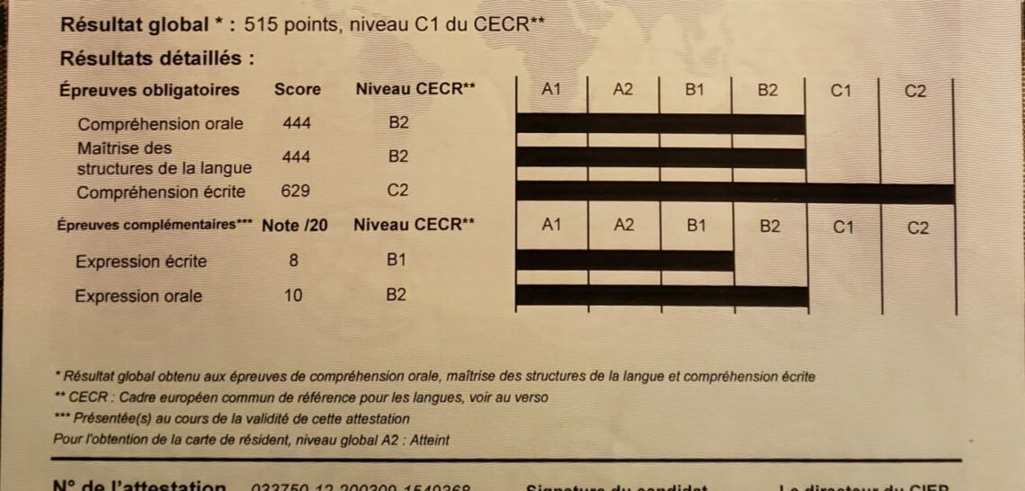 Taking the TCF for my carte de résidence application - A Buckeye in Paris